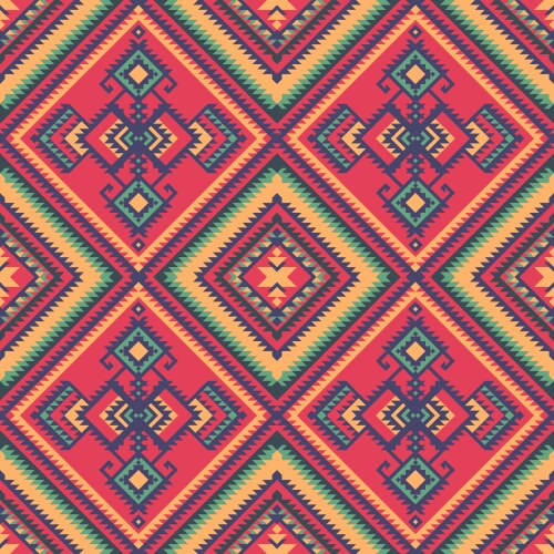 Tribal ethnic seamless pattern geometric design Vector Image