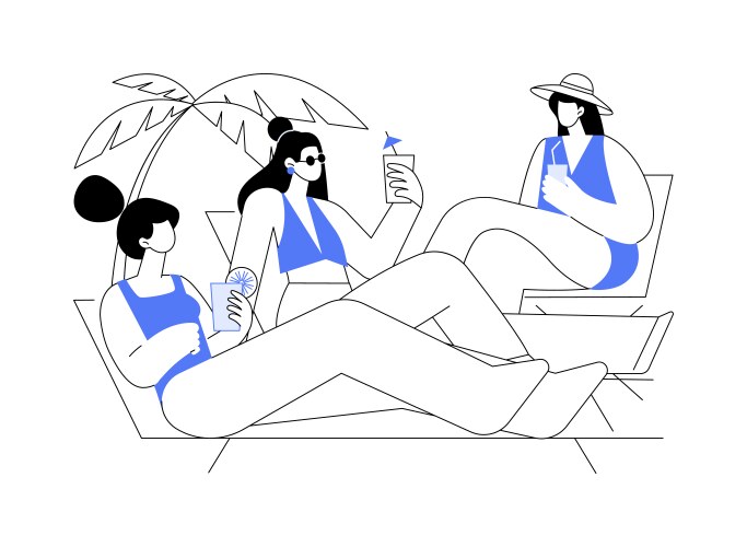 Happy weekend isolated cartoon Royalty Free Vector Image