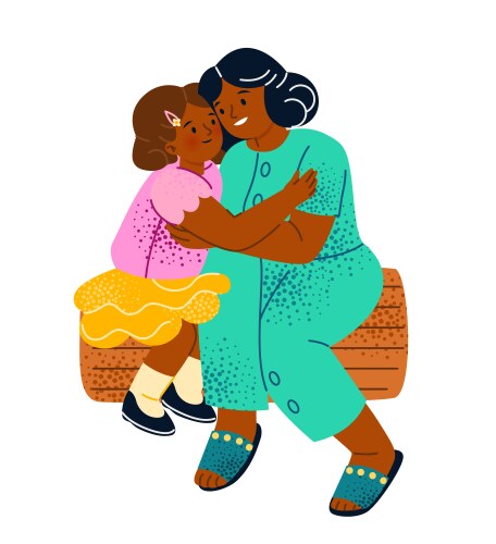 Kid Hug Mom Vector Images (over 7,200)