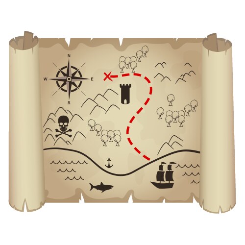 Treasure Map Border Clip Art