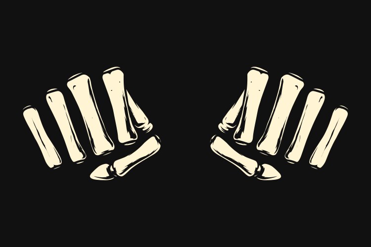 Tropical Skeleton Vibes Royalty Free Vector Image