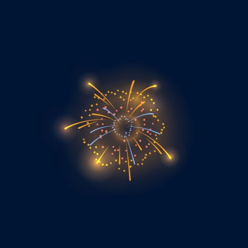 Sparkling firecracker explosion cartoon Royalty Free Vector