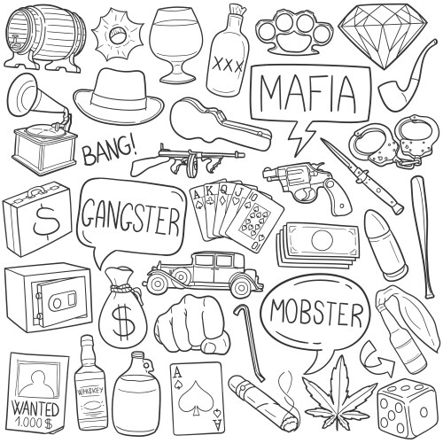Gangster Drawing