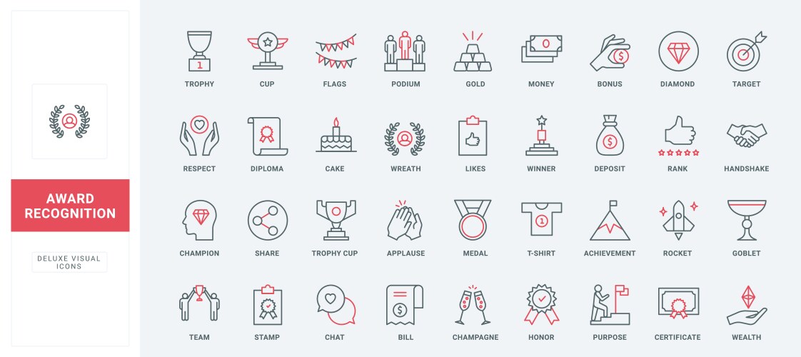 Rewards Recognition Icons Business Vector Images (over 560)