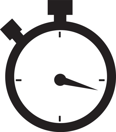 Stopwatch stop watch timer logo icon design Vector Image