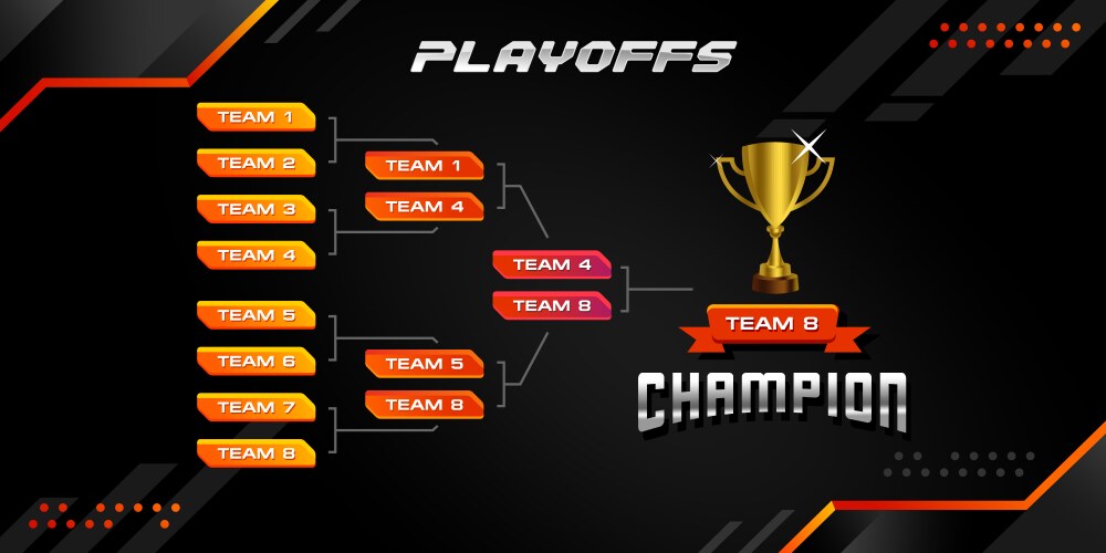 Tournament Bracket Vector Images (over 1,200)