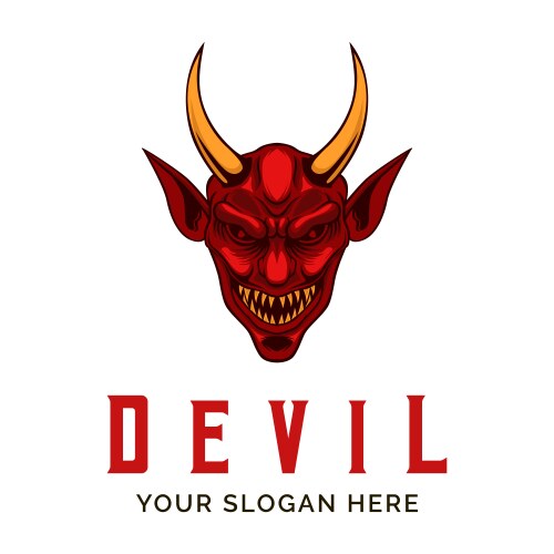 Devil inferno mascot logo e-sport of demon Vector Image