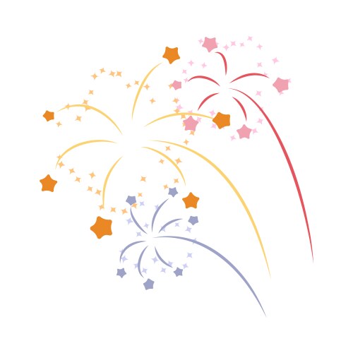 Sparkling firecracker explosion cartoon Royalty Free Vector