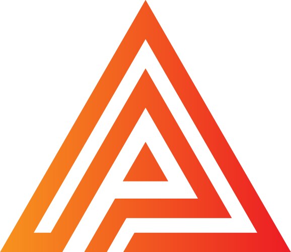 Sacred Geometry Triangle Logo Royalty Free Vector Image