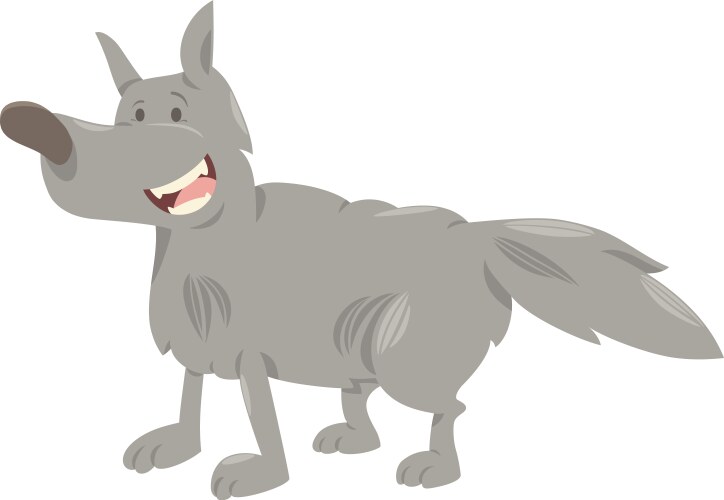 Cartoon wolf Royalty Free Vector Image - VectorStock