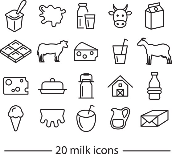 Milk Line Icon Vector Images (over 55,000)