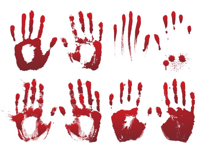 Seamless dripping blood halloween red bleed stain Vector Image