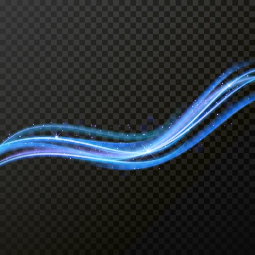 Circle light line neon swirl effect glitter Vector Image