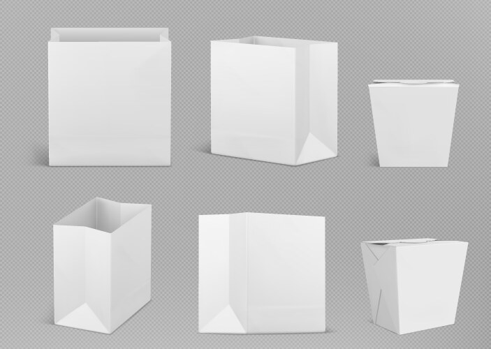 Blank packaging template mockup food container Vector Image