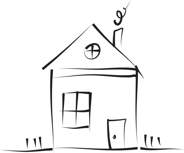 House Black and White Cartoon Vector Images (over 59,000)