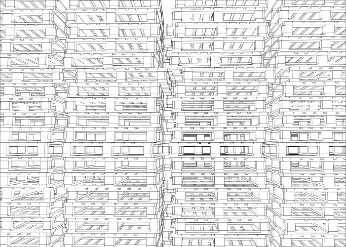 Pallets with different building materials Vector Image