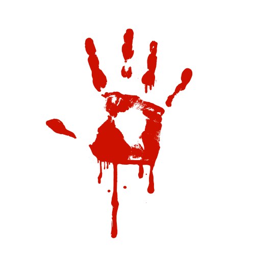 Handprint Murder Print Vector Images (89)