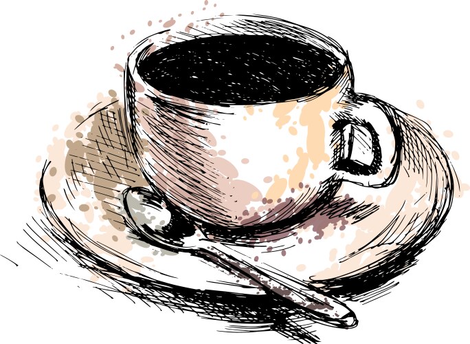 Coffee Cup Drawing Vector Images (over 40,000)