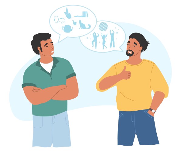 Cartoon Talking to Each Other Vector Images (over 410)