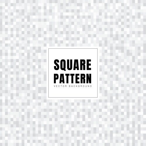 Abstract gradient gray and white square pattern Vector Image