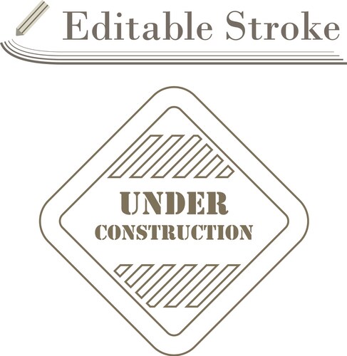 Icon under construction Royalty Free Vector Image