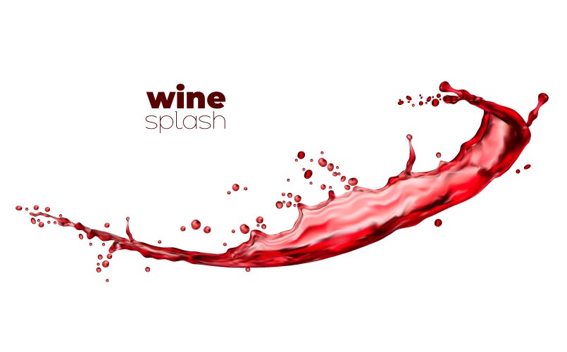 Wine splash circle Royalty Free Vector Image - VectorStock