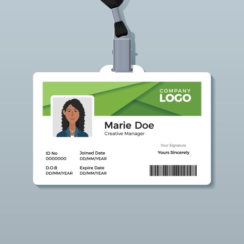 Green Id Card Vector Images (over 3,900)