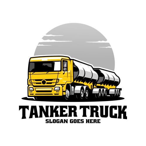 Cargo and shipping truck logo Royalty Free Vector Image