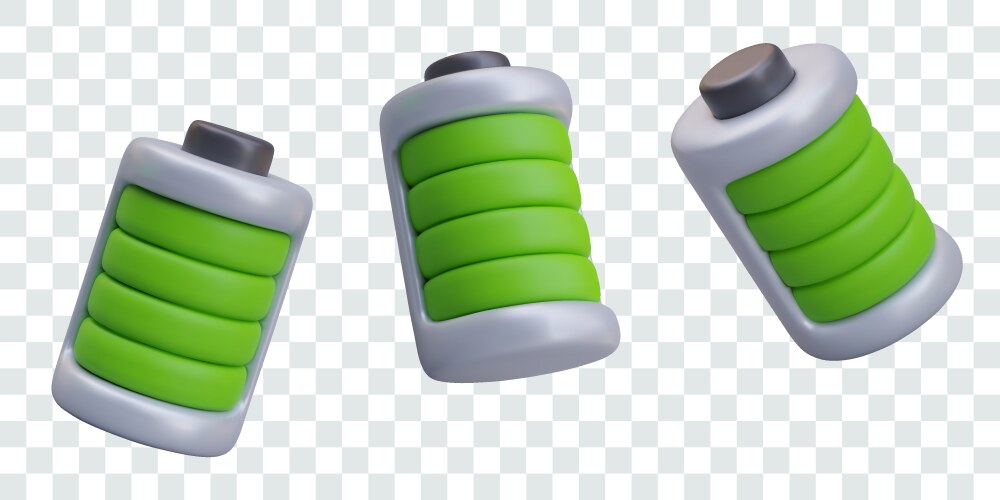 Round battery with full charge modern Royalty Free Vector