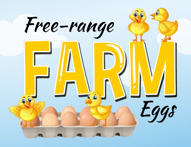 Farm fresh hand written lettering calligraphy Vector Image