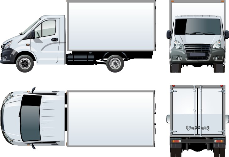 Realistic semi trailer truck Royalty Free Vector Image