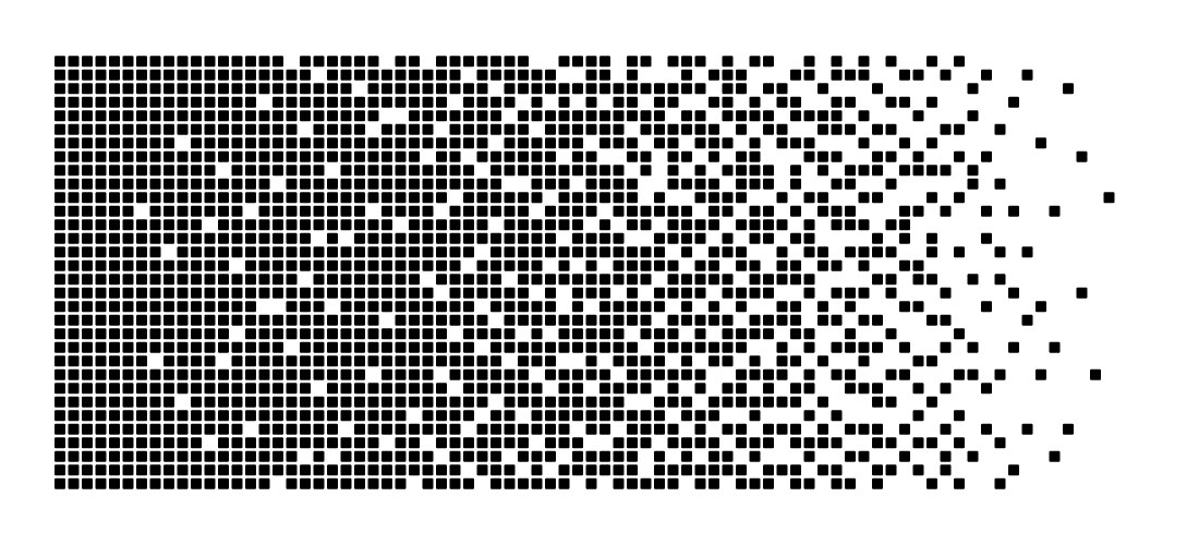 Pixel disintegration background decay effect Vector Image