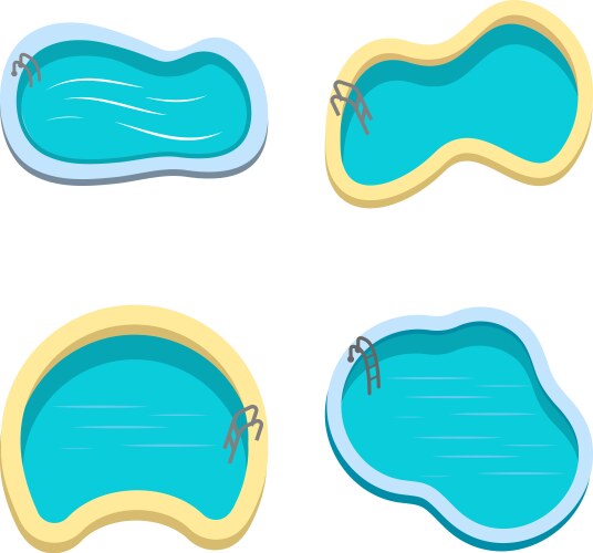 Swimming man icon design template isolated Vector Image