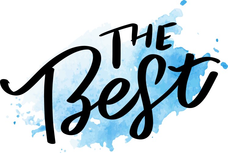 Best hand drawn lettering card with heart Vector Image