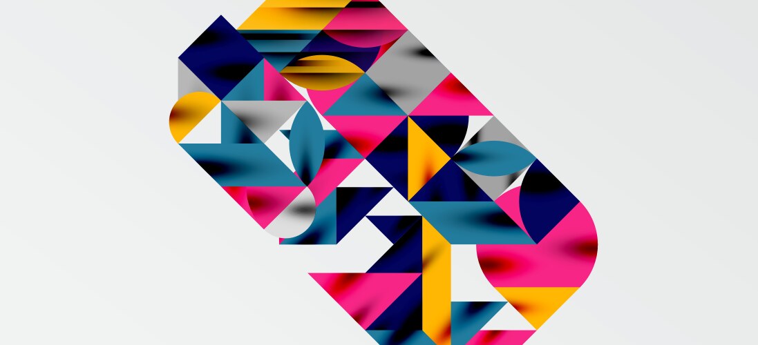 Geometric neo patterns abstract background Vector Image