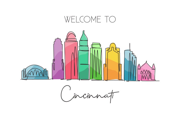 Cincinnati Skyline Vector Images (over 100)