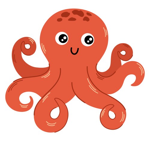 Orange Octopus Vector Images (over 4,500)