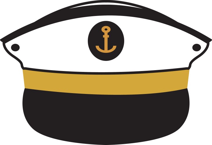 Captain cap Royalty Free Vector Image - VectorStock