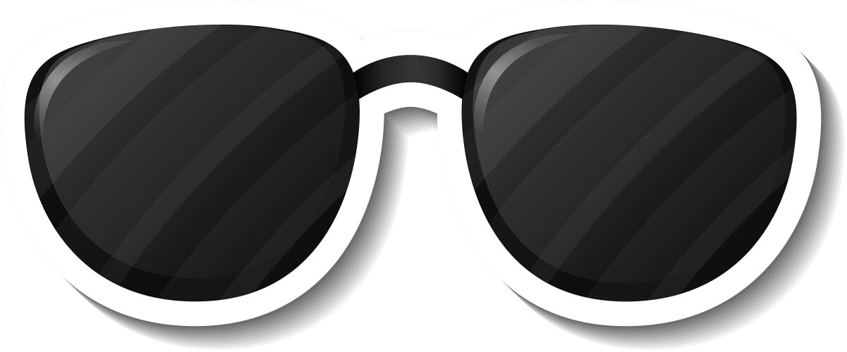 Sunglasses icon cartoon Royalty Free Vector Image
