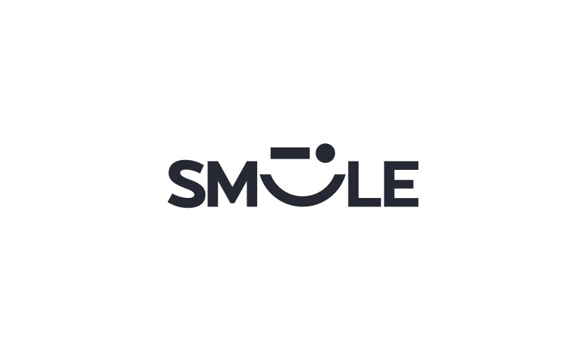 Letter a smile logo design Royalty Free Vector Image