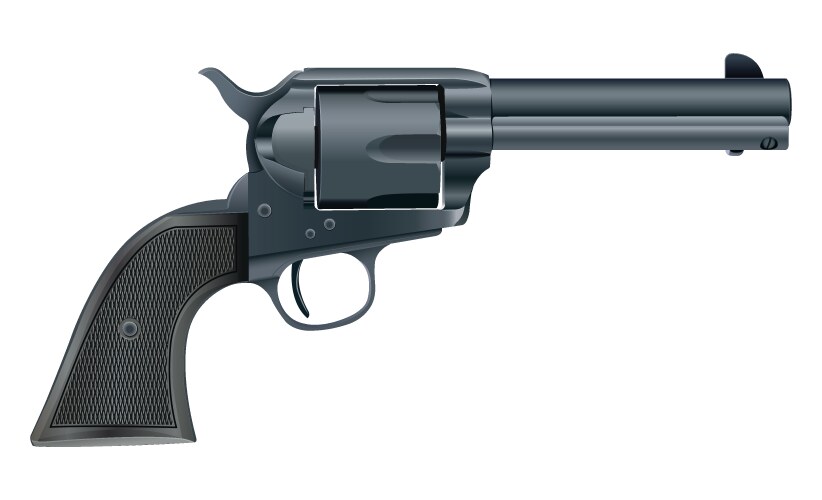 Cowboy gun color design Royalty Free Vector Image
