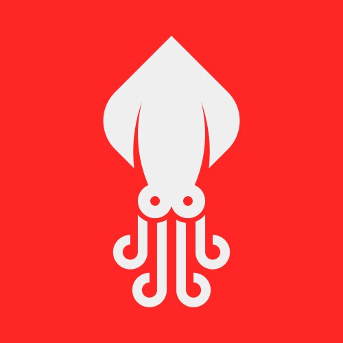 Squid logo Royalty Free Vector Image - VectorStock