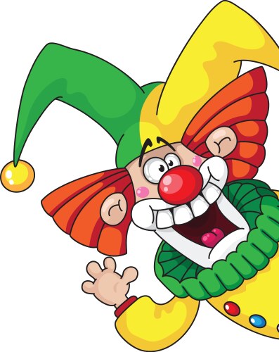 Clowns head collection Royalty Free Vector Image