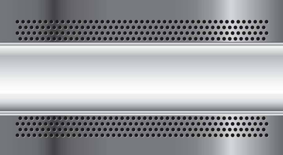 Horizontal bronze metallic banner showing copy Vector Image