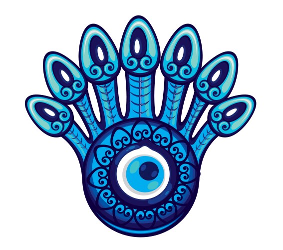 Turkish nazar background Royalty Free Vector Image