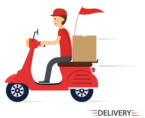 Motorcycle Delivery Vector Images (over 19,000)