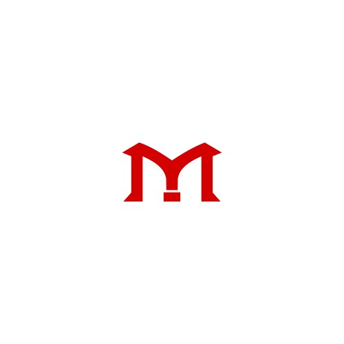 Letter m and q mq logo design template minimal Vector Image