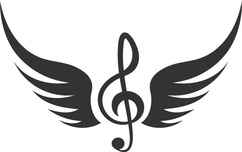 Music notes graphic design template Royalty Free Vector