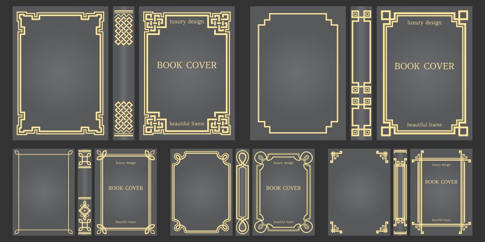Elegant Book Cover & Spine Template Royalty Free Vector