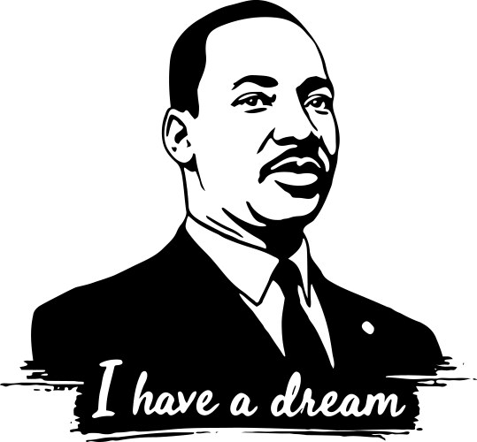 Martin luther king day happy mlk image – Royalty-Free Vector | VectorStock